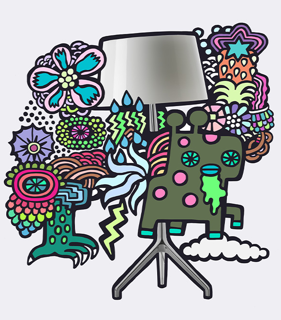 Doodling with light: in Ery Burns' art, every detail tells a story ...